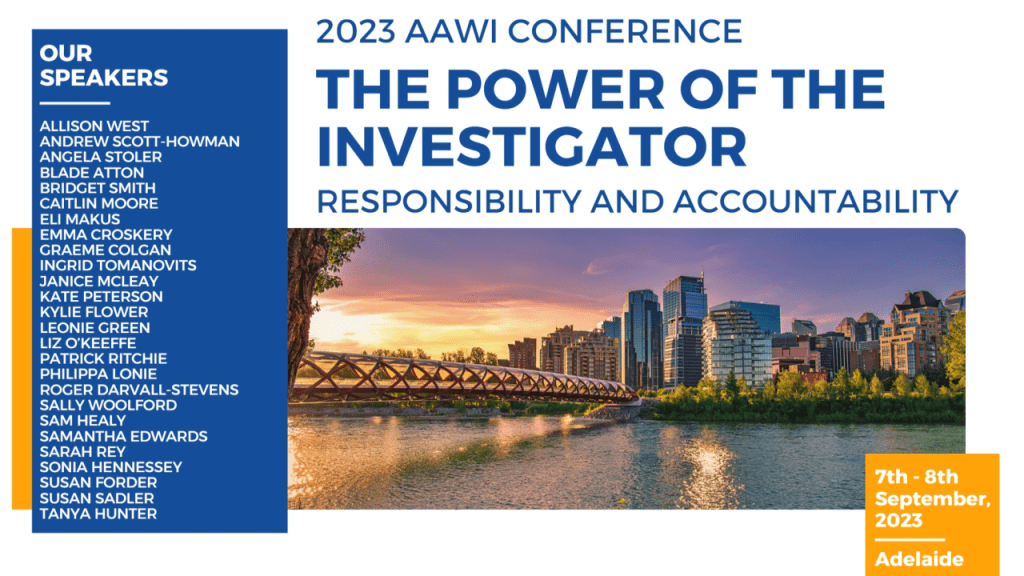 2023 AAWI Conference: The Power of the Investigator - Worklogic